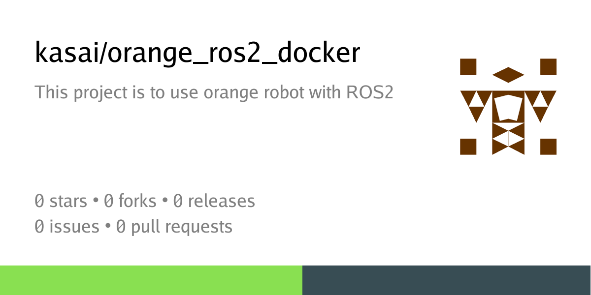 kasai/orange_ros2_docker: This project is to use orange robot with ROS2 ...